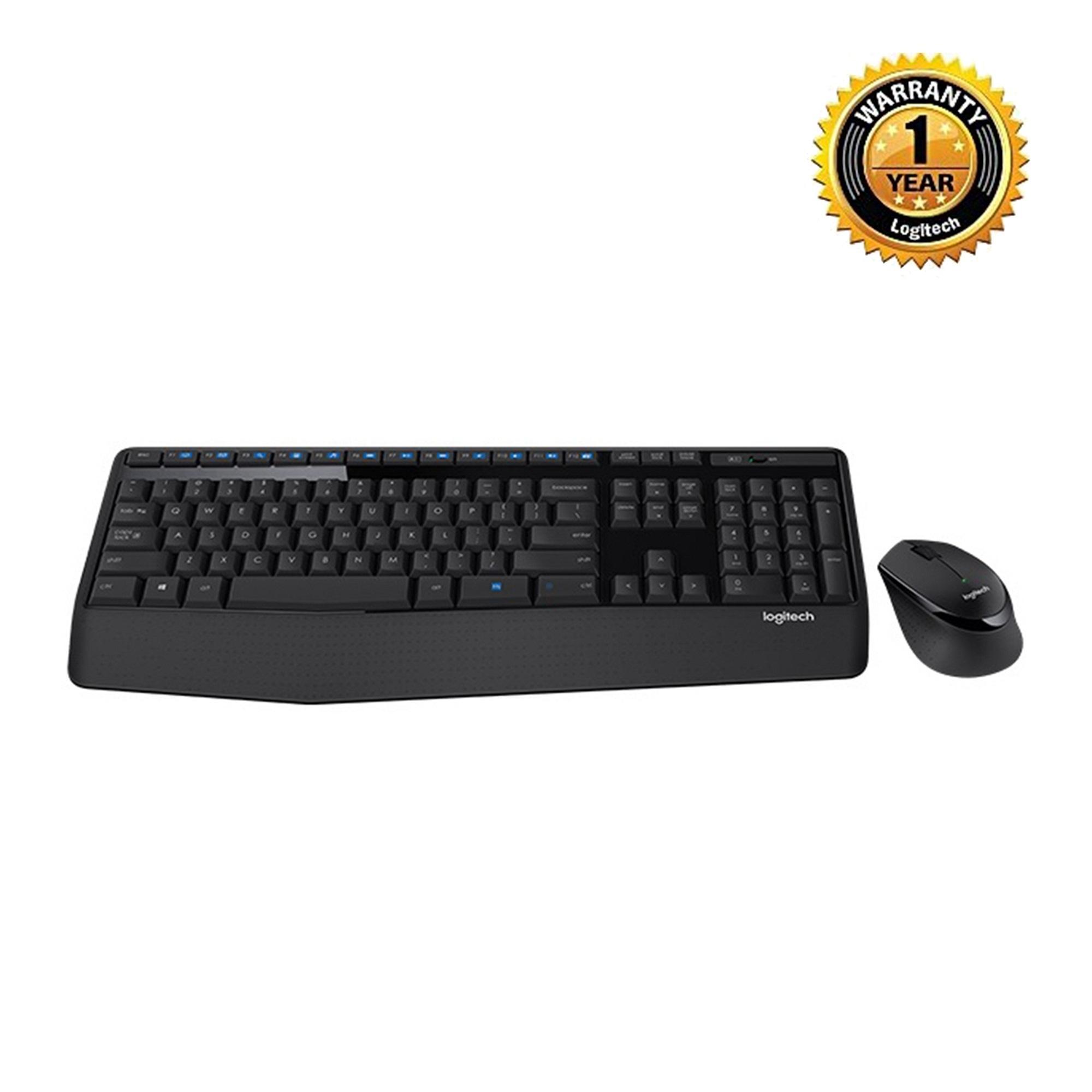 Mk345 Wireless Keyboard And Mouse Combo Set - Black | Daraz.com.bd