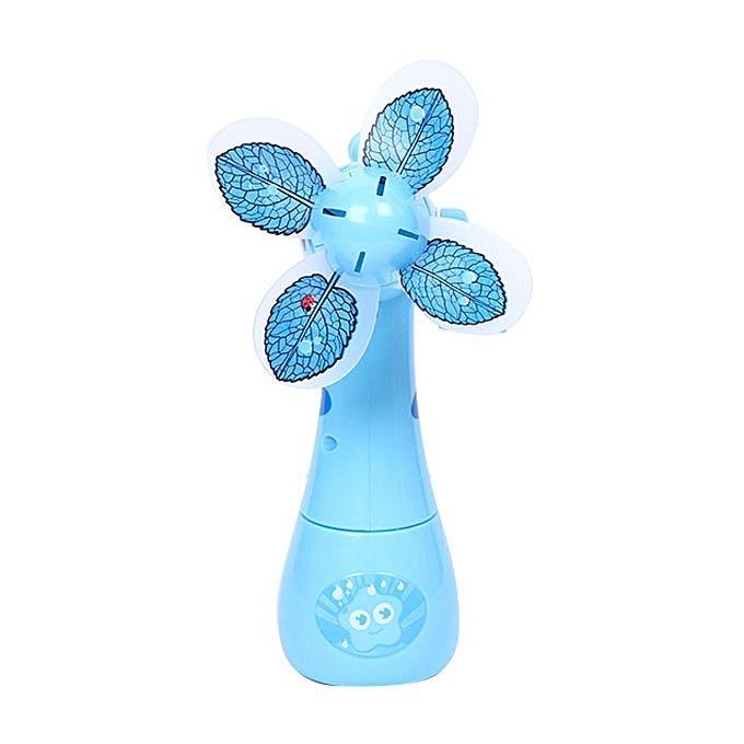 Plastic Hand Operated Toy Fan - Sky Blue | Daraz.com.bd