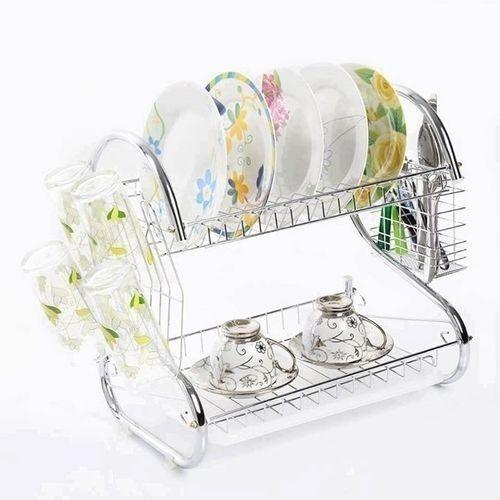 Stainless Steel Dish Rack - White | Daraz.com.bd