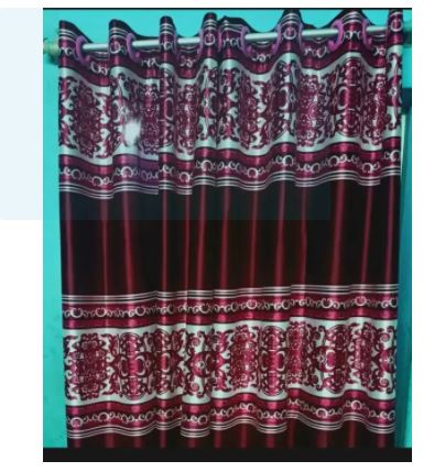 Synthetic curtain 1 Pcs Door/Window - Porda | Daraz.com.bd