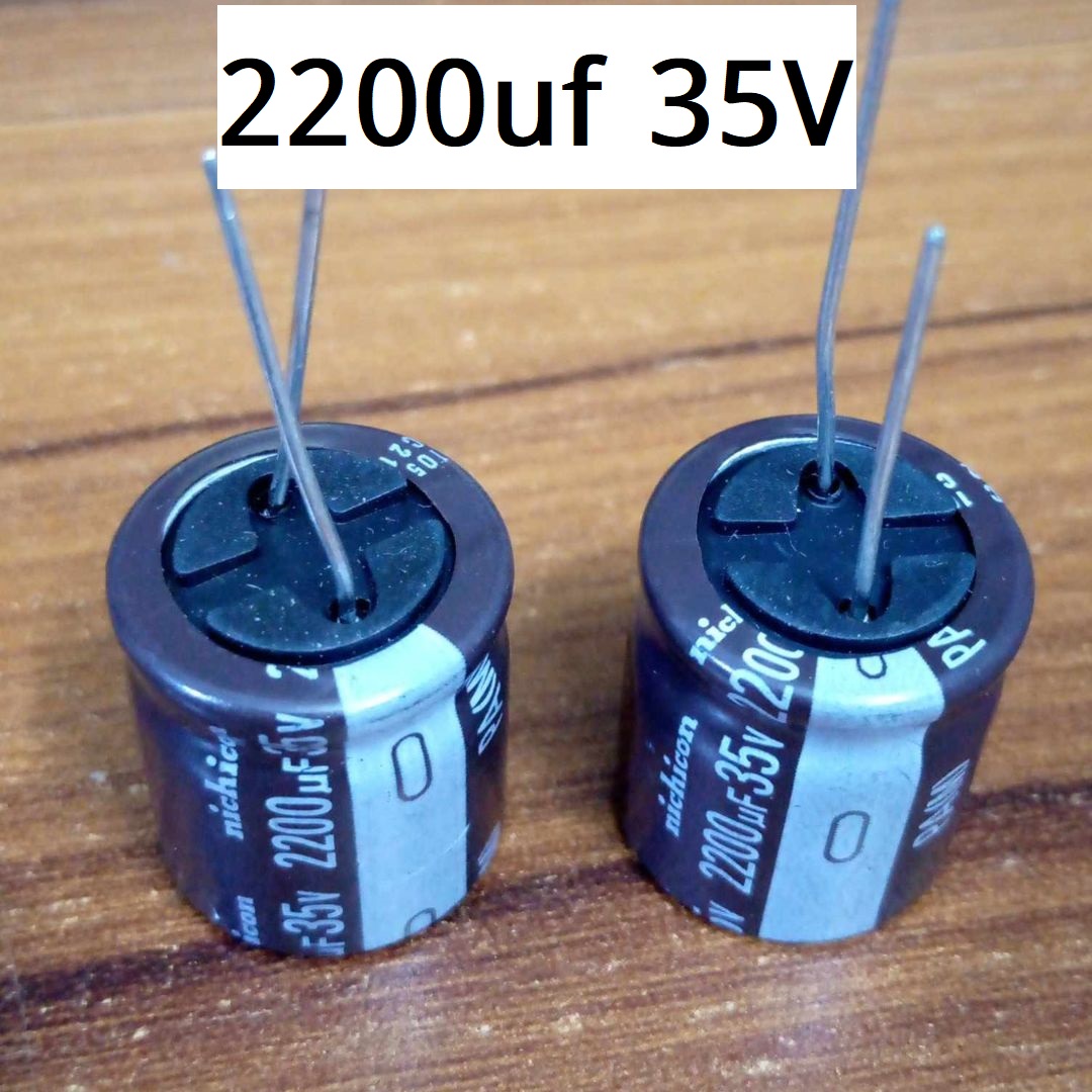 2Pcs- 2200uF 35V RADIAL Electrolytic Capacitor 2200uF 35V Radial ...