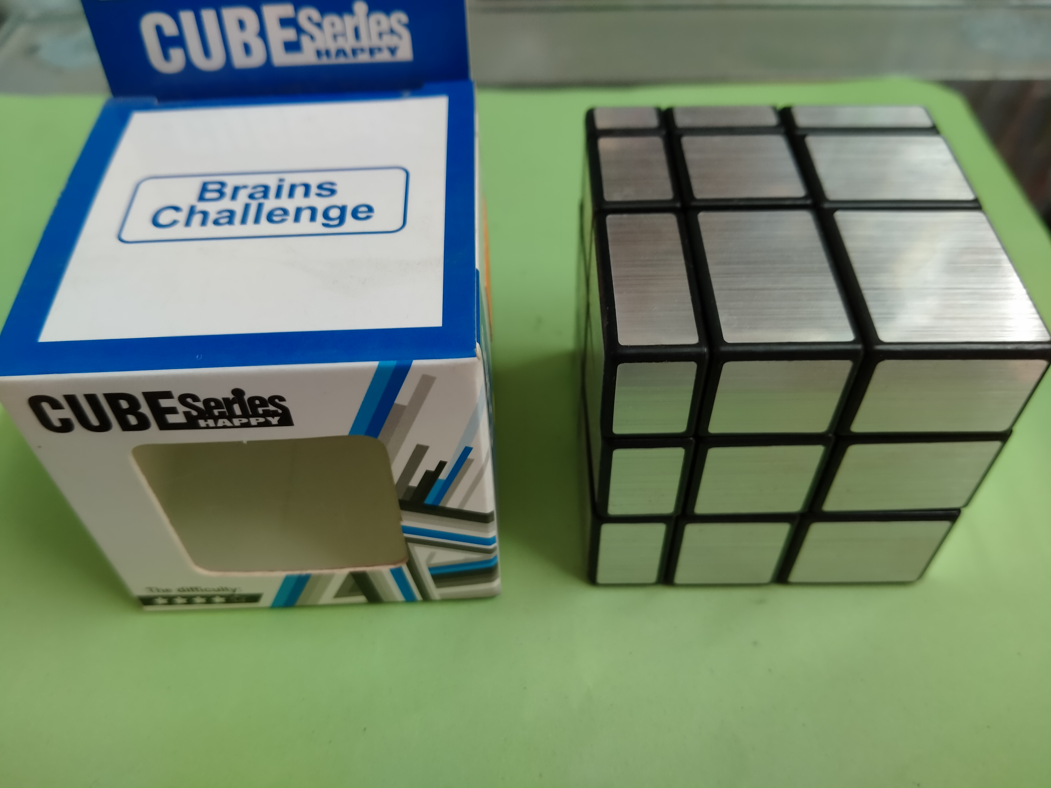Cube Series Happy Silver Mirror 3X3 Rubik™ Cube - Rubik'S Cube ...
