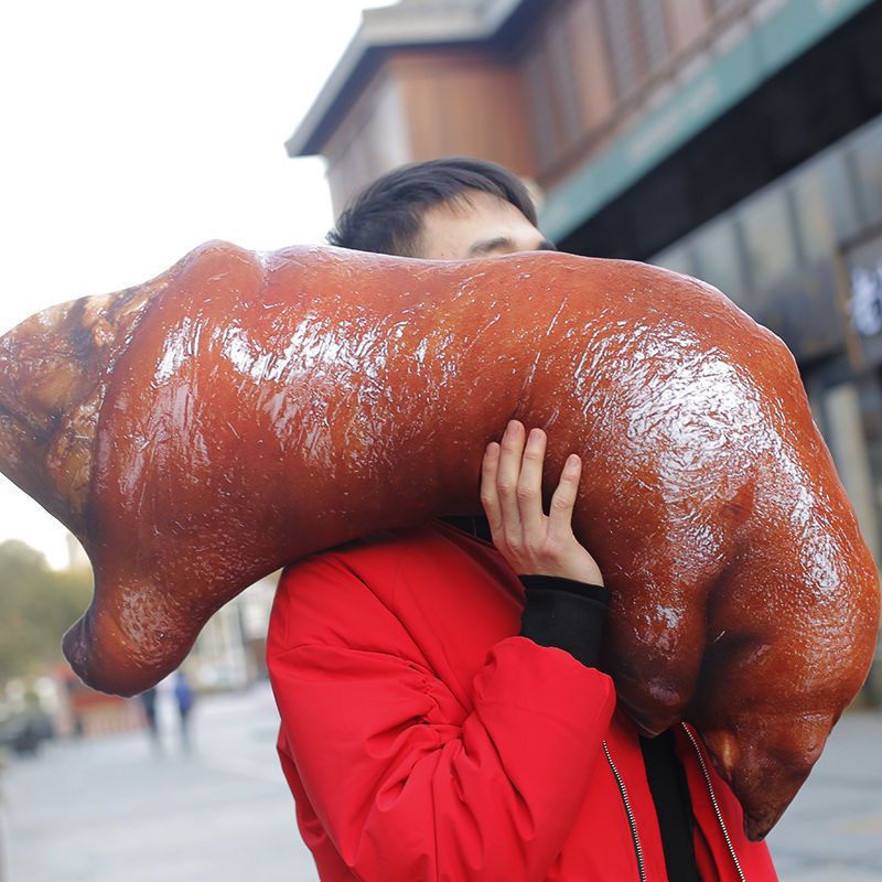 Internet celebrity big chicken leg pillow grilled fish pig's trotters ...