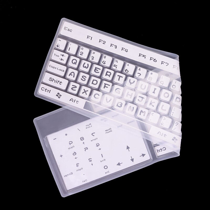 【happy one】Silicon Keyboard Cover Transparent Clear Universal Desktop ...