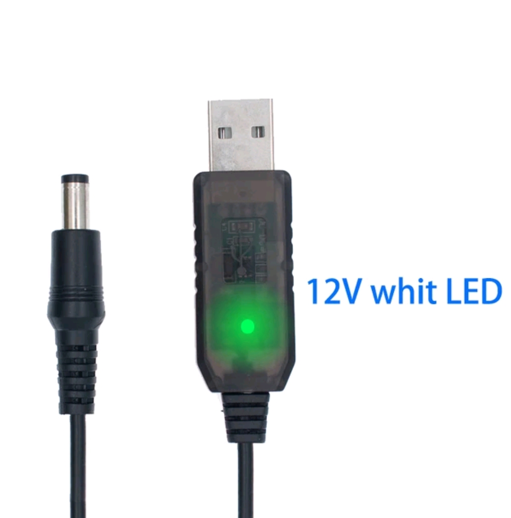 USB to DC Power Cable 5V To 9V\12V Converter Adapters USB to DC Jack ...