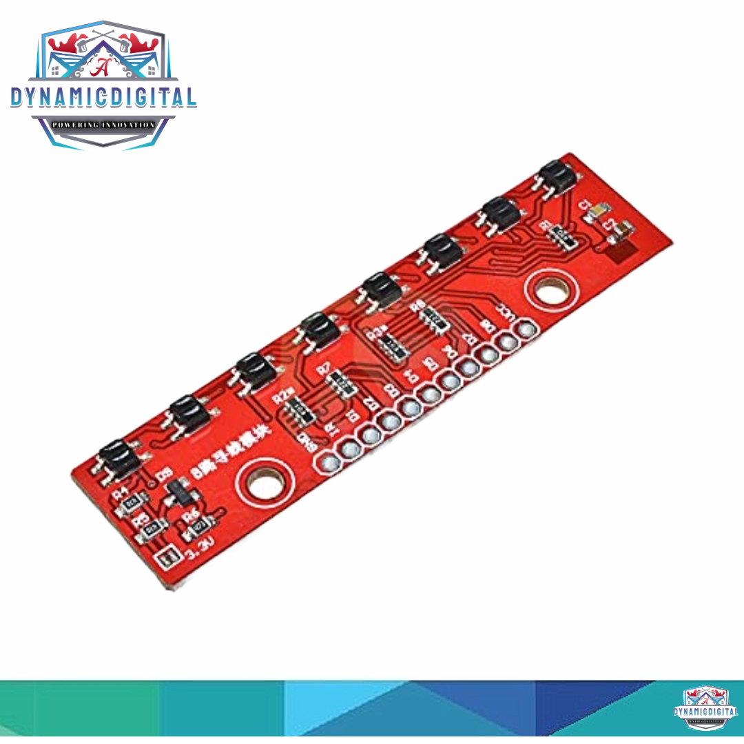 8 Channel IR Infrared Tracking Sensor Module Barrier Line Track Sensor ...