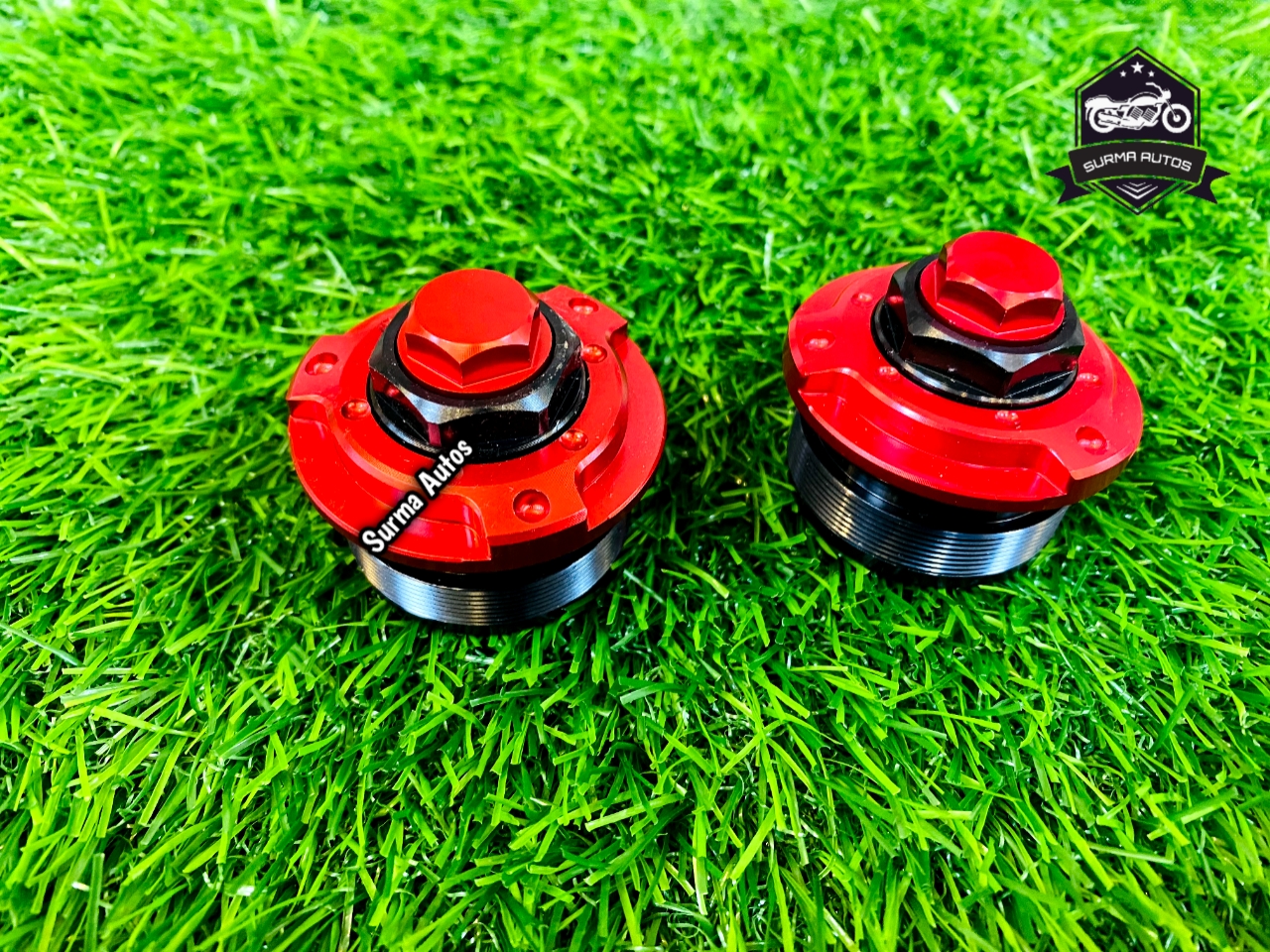 Front Fork Cap Preload Adjusters Nut Fork Bolts For YAMAHA R15 V3 ...