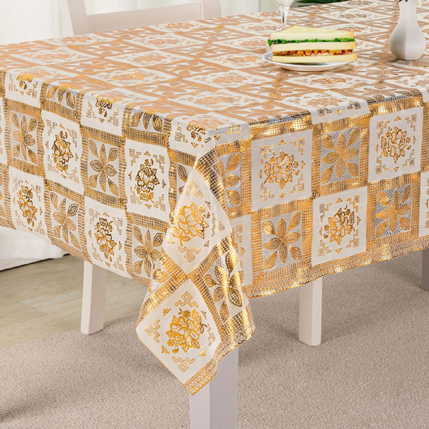 pvc Dining table cloth table cover -7ft by 4.5 ft | Daraz.com.bd