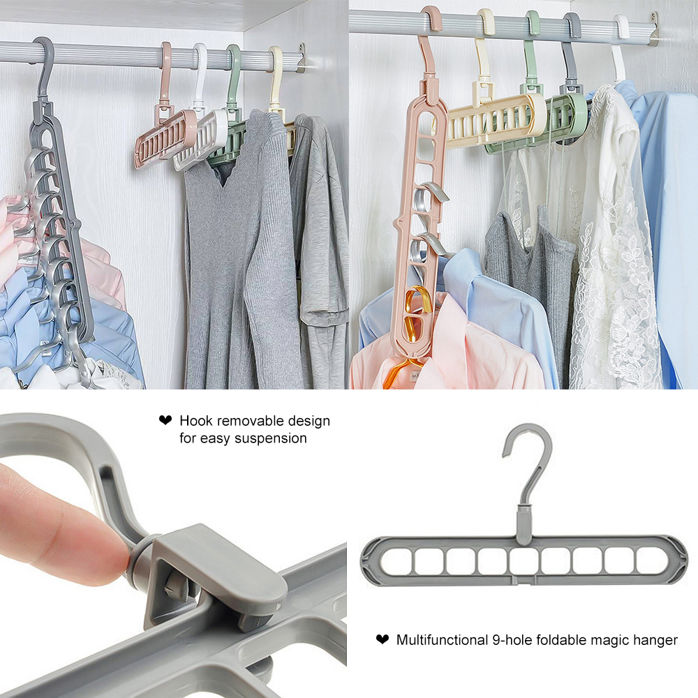 Multi-Functional 9 Hole Magic Hanger (360 Degree) | Daraz.com.bd
