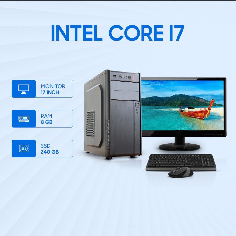 Intel Core i7 RAM 8GB SSD 240GB Graphics 2GB Built in Gaming PC 64 Bit ...