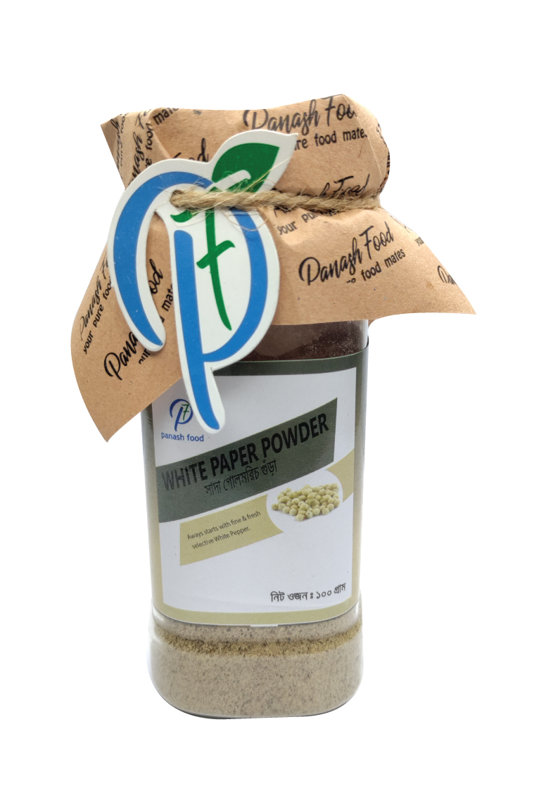 Panash Food White Pepper Powder (Sada Gol Morich Gura)-100gm | Daraz.com.bd
