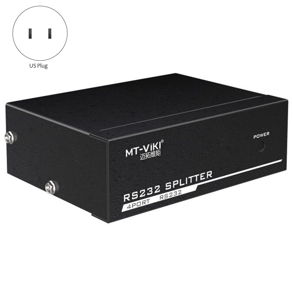 MT-RS104 Active Serial RS232 Splitter Bi-Direction Switcher -US Plug ...