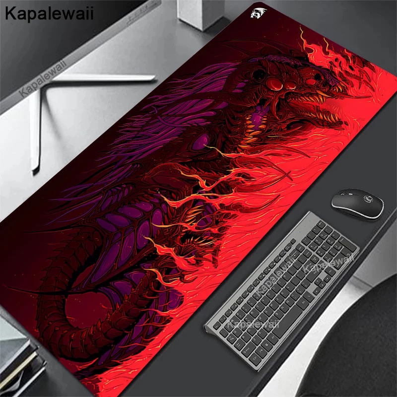 Oni Large Gaming Mouse Pad Japanese Black Table Desk Mat Big Mousepad ...