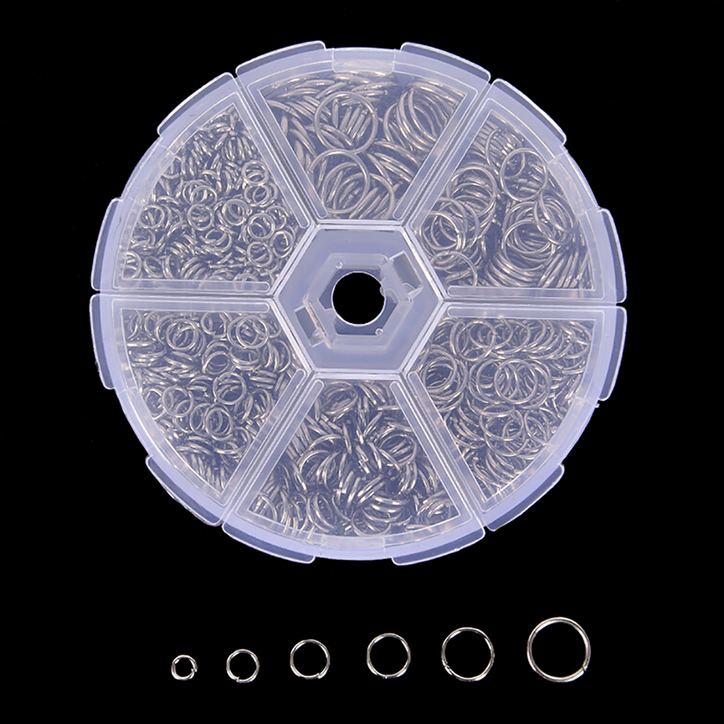 1Box Open Connector Jump Rings Loops Split Rings Jewelry Making DIY ...