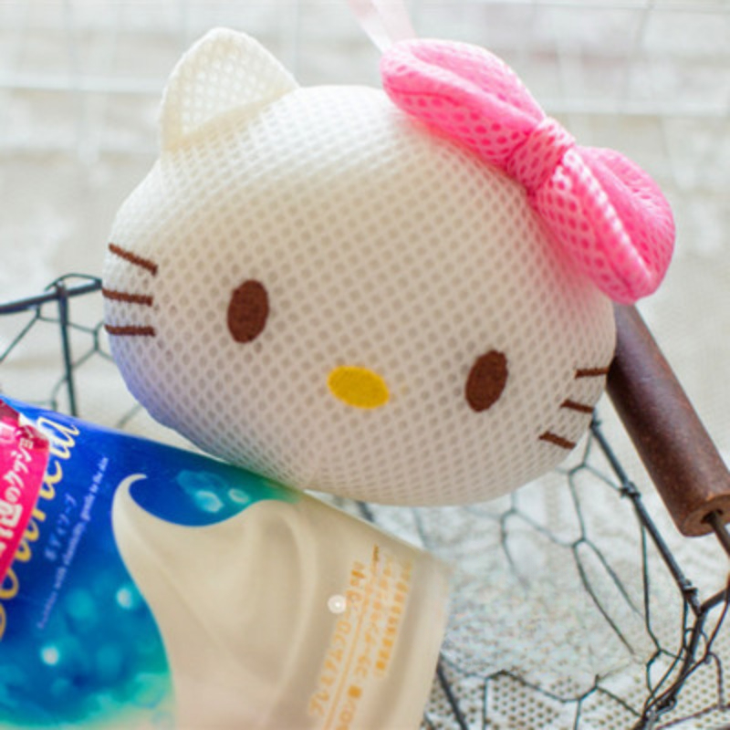 Hello Kitty Soft Mesh Bath Sponge Ball Cleaning Brush Shower Shower Gel ...