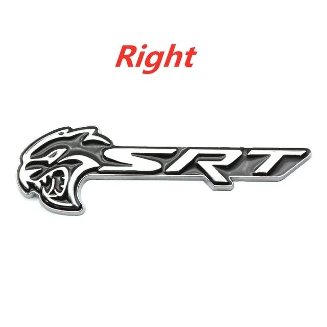 3D Metal Hellcat Fender Badge Emblem Front Grill Logo Car Stickers ...