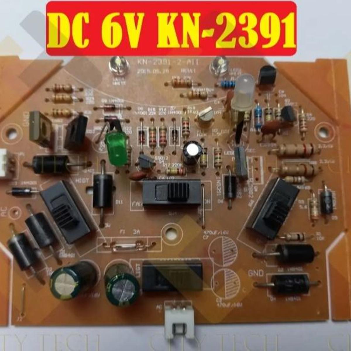 2391 Charger Fan Circuit DC 6V KN-2391 Light Fan Charger Circuit ...