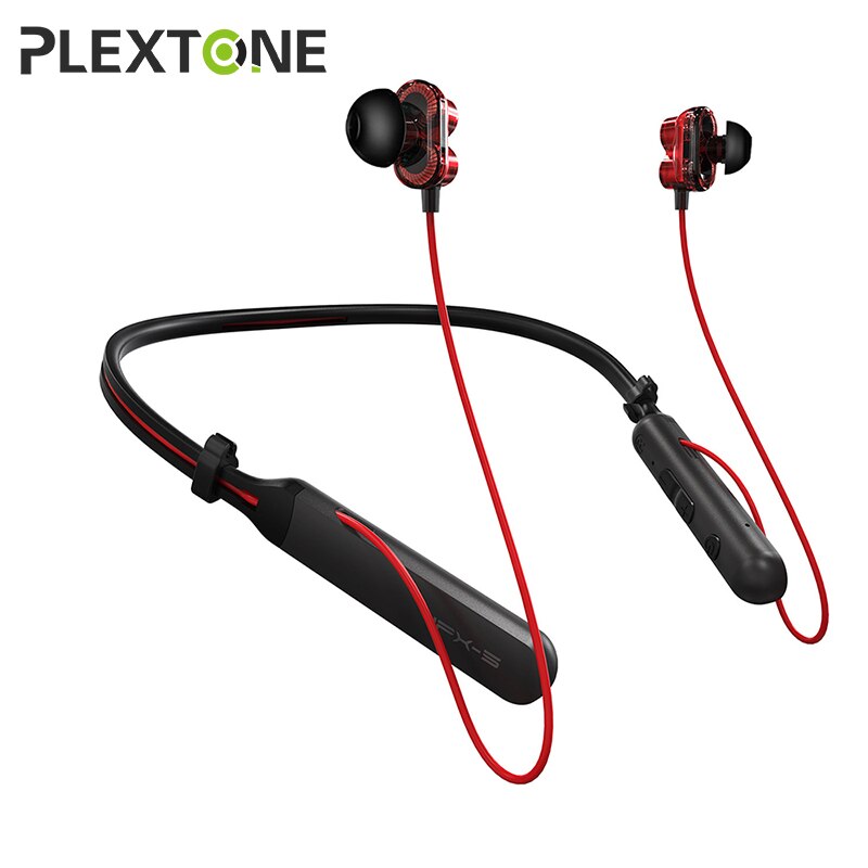 PLEXTONE BX345 Double Dynamic Rear-mounted Bluetooth Sports Headphones ...