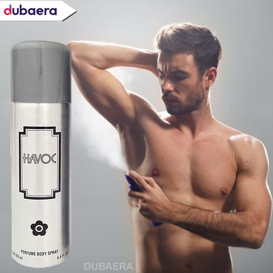 Havoc Silver Deodorant Body Spray For Men - 200 ml | Daraz.com.bd