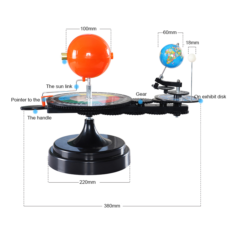 KOGEEK DIY Solar System Model Globe Earth S-un Moon Orbital Planetarium ...