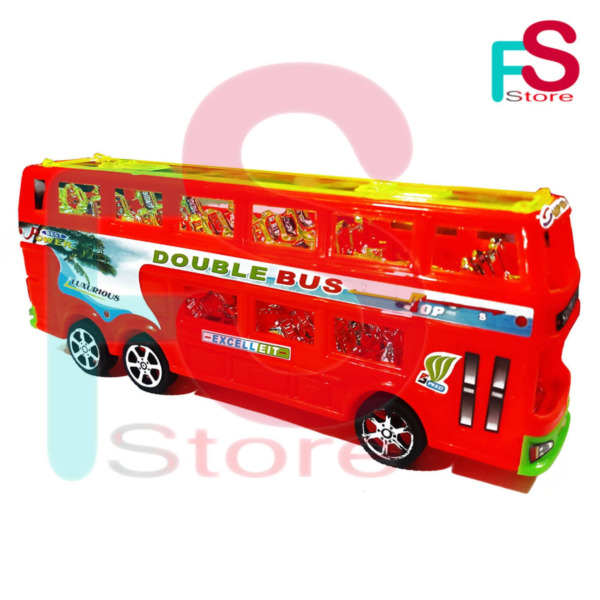 Toy Bus For Kids Big Size Multicolor | Daraz.com.bd