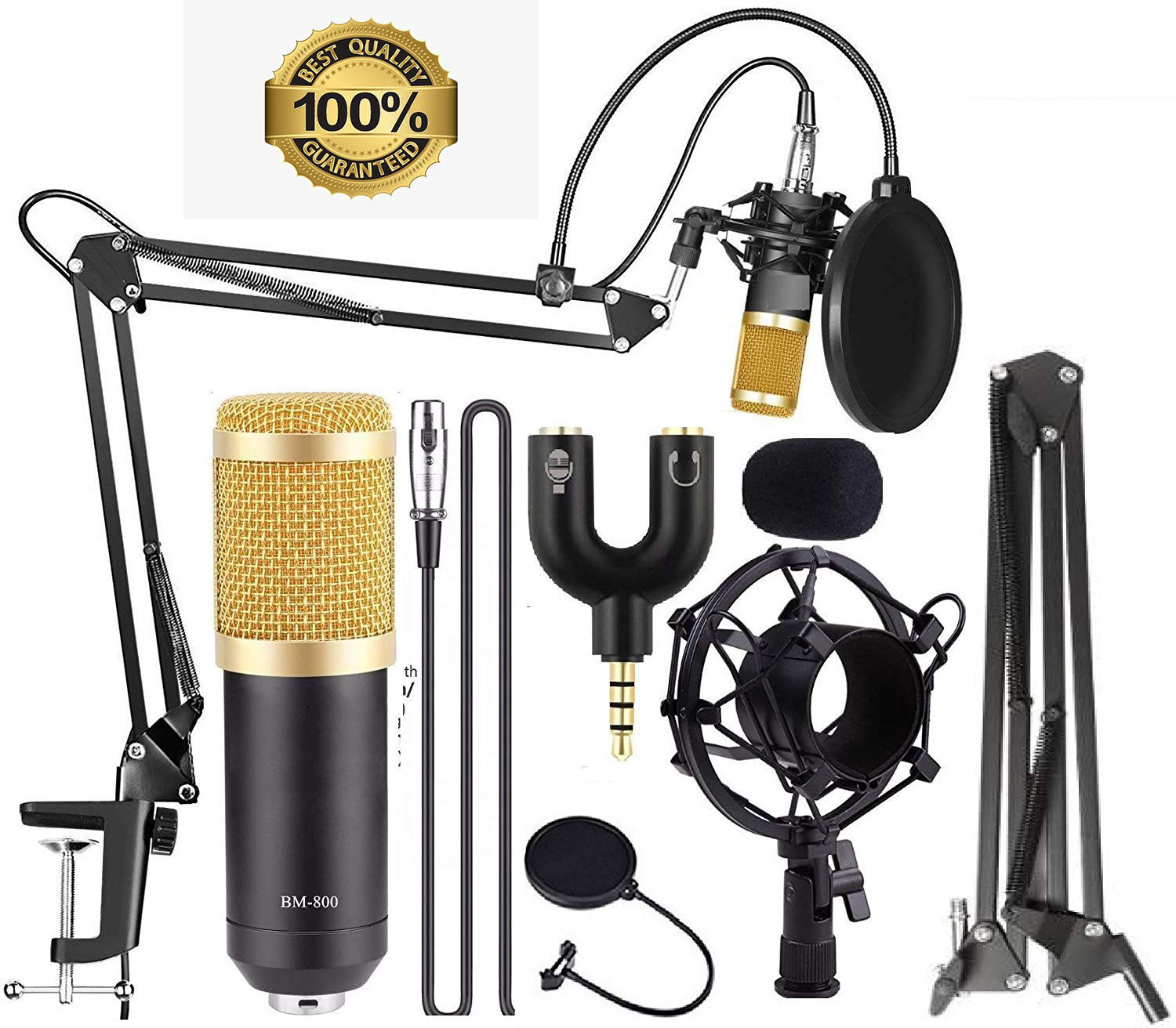 Professional Condenser Microphone Bm 800 With Adjustable Mic Suspension ...