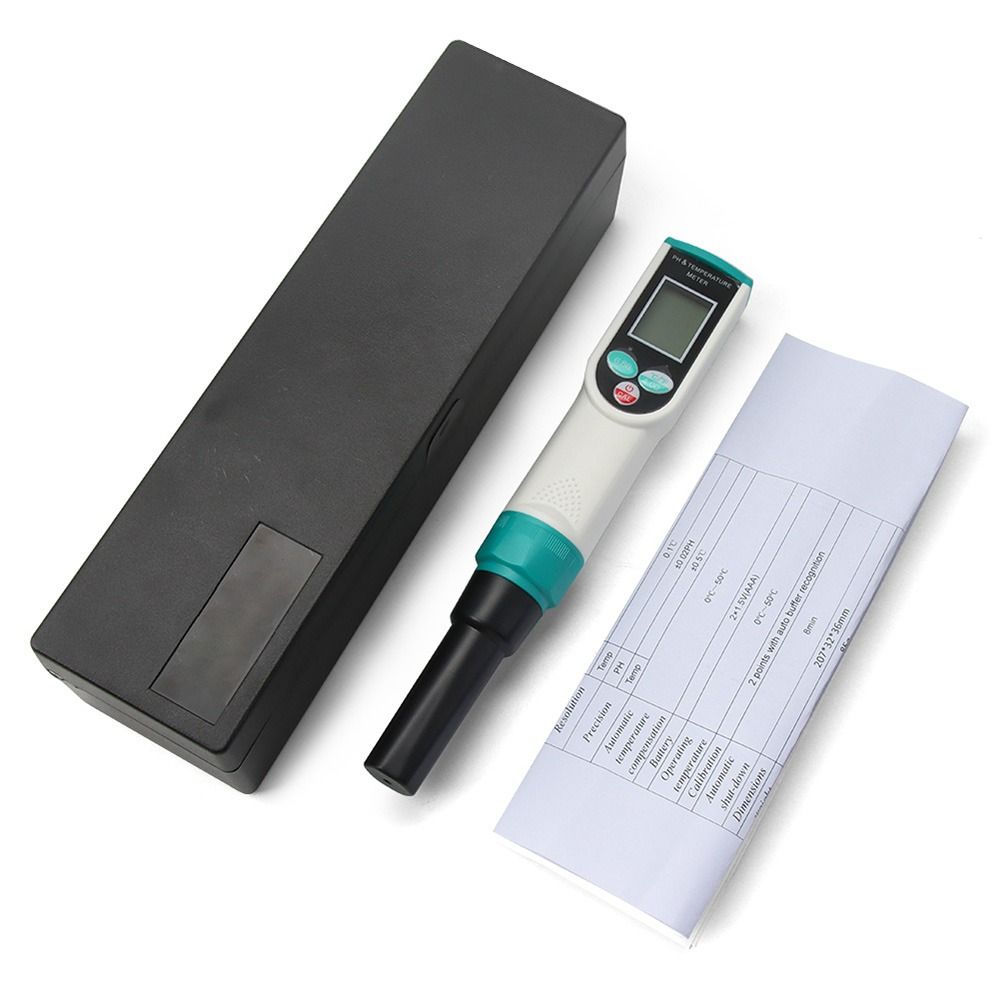2 in 1 Food PH Meter Portable High Accuracy Sensor Professional Acidity ...