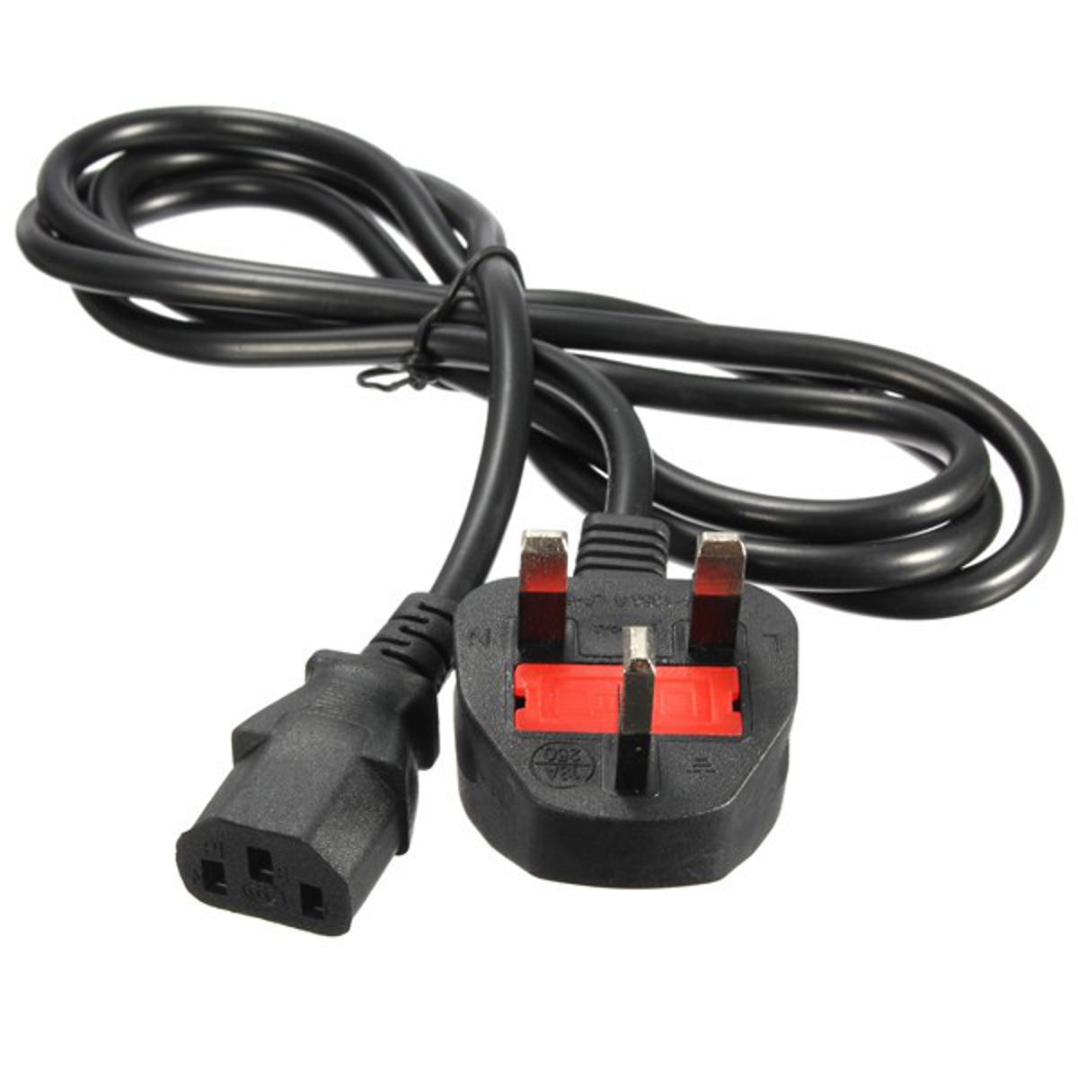 Power Cable For Desktop PC, Printer Other Supported 3 Pin