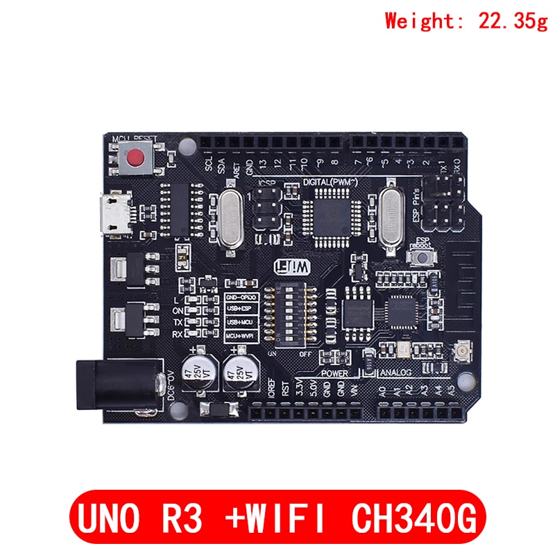 1Set UNO R3 Official Box ATMEGA16U2 / UNO+WiFi R3 MEGA328P Chip CH340G ...