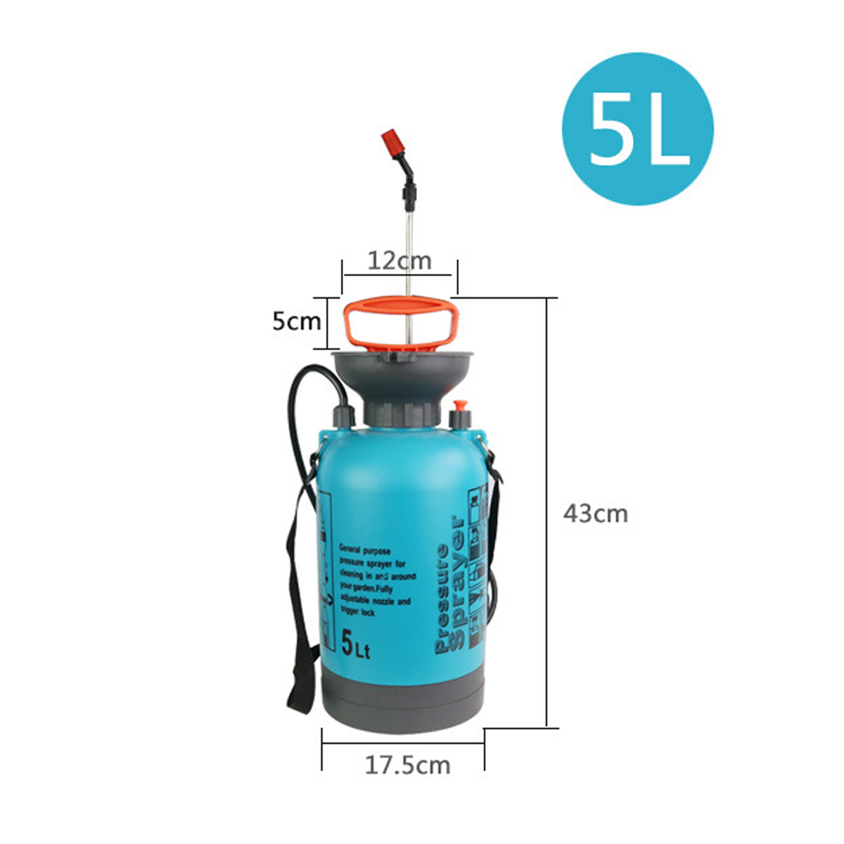 5L/8L Portable Pressure Tools DIY Garden Spray Bottl Shoulder Sprayer ...