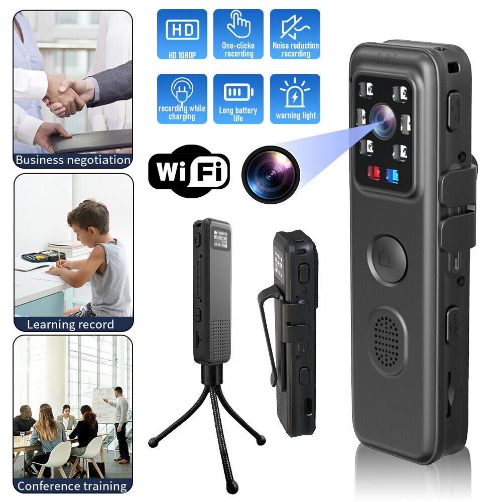 Body Camera MC81 1080P HD Camera with Back Clip Night Vision Body Cam ...