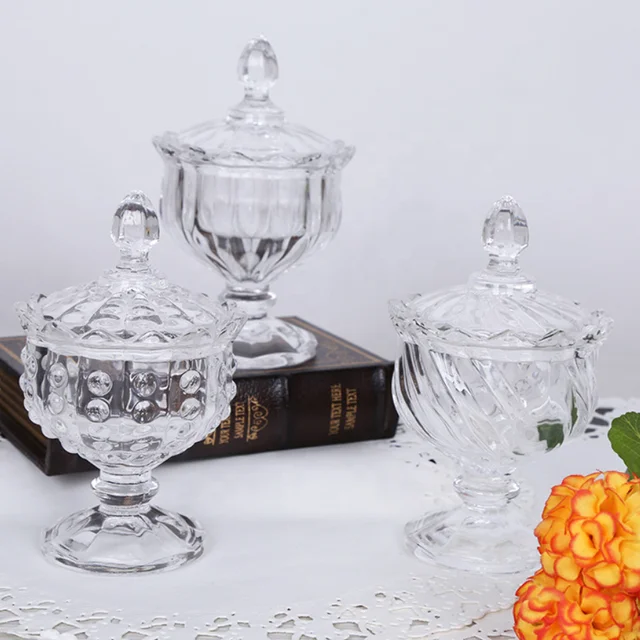 European Style Glass Containers for Home, Glass Jars and Lids, Candy ...