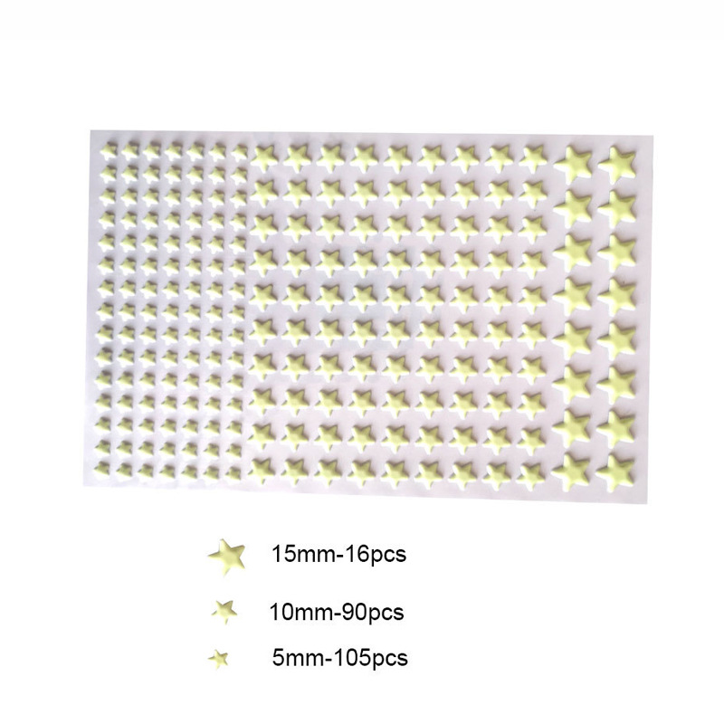 Luminous Moon Earth Stars 3D Bubble Wall Stickers/Glow In The Dark DIY ...