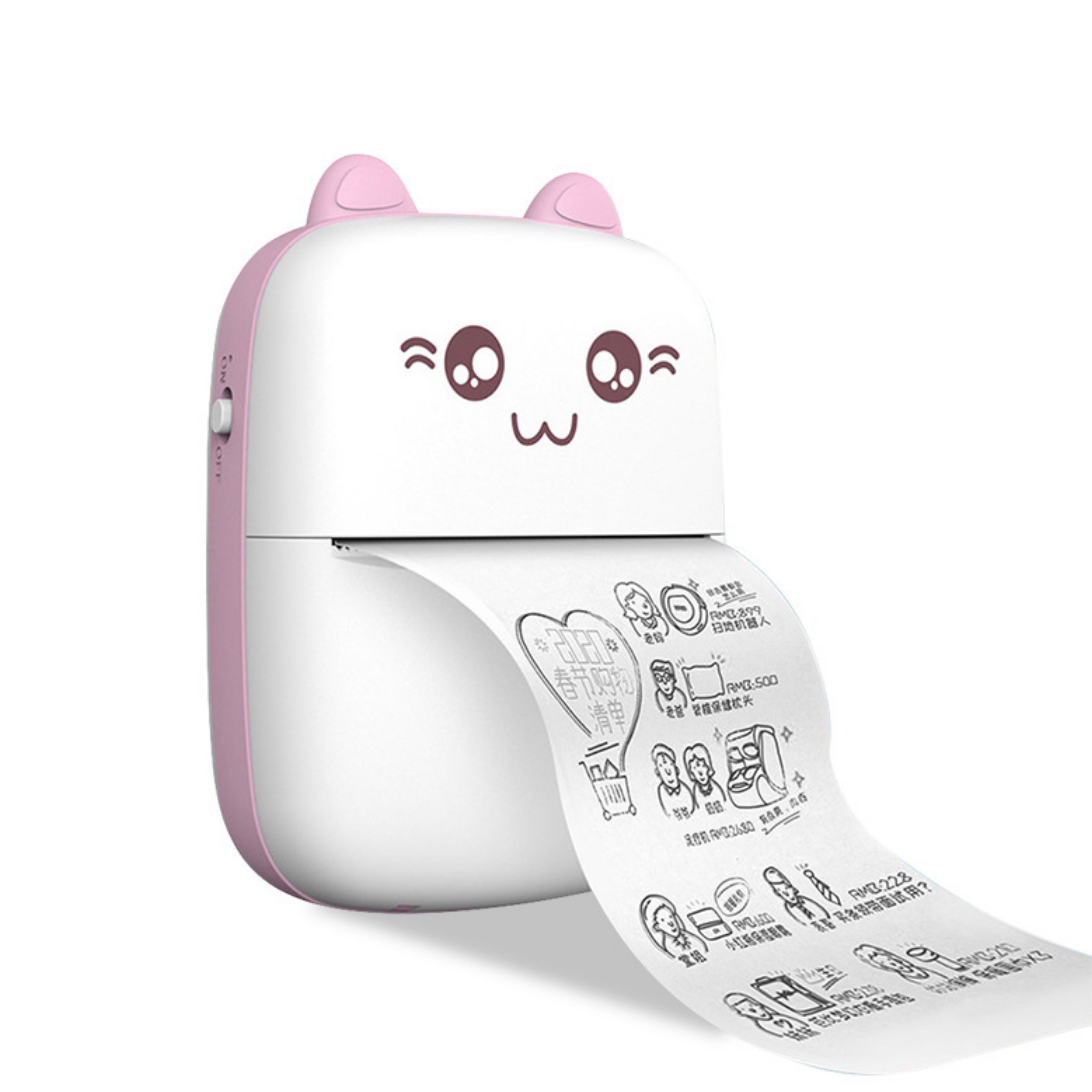 Mini Printer Wireless Bluetooth Thermal Printer Photo Label Sticker ...