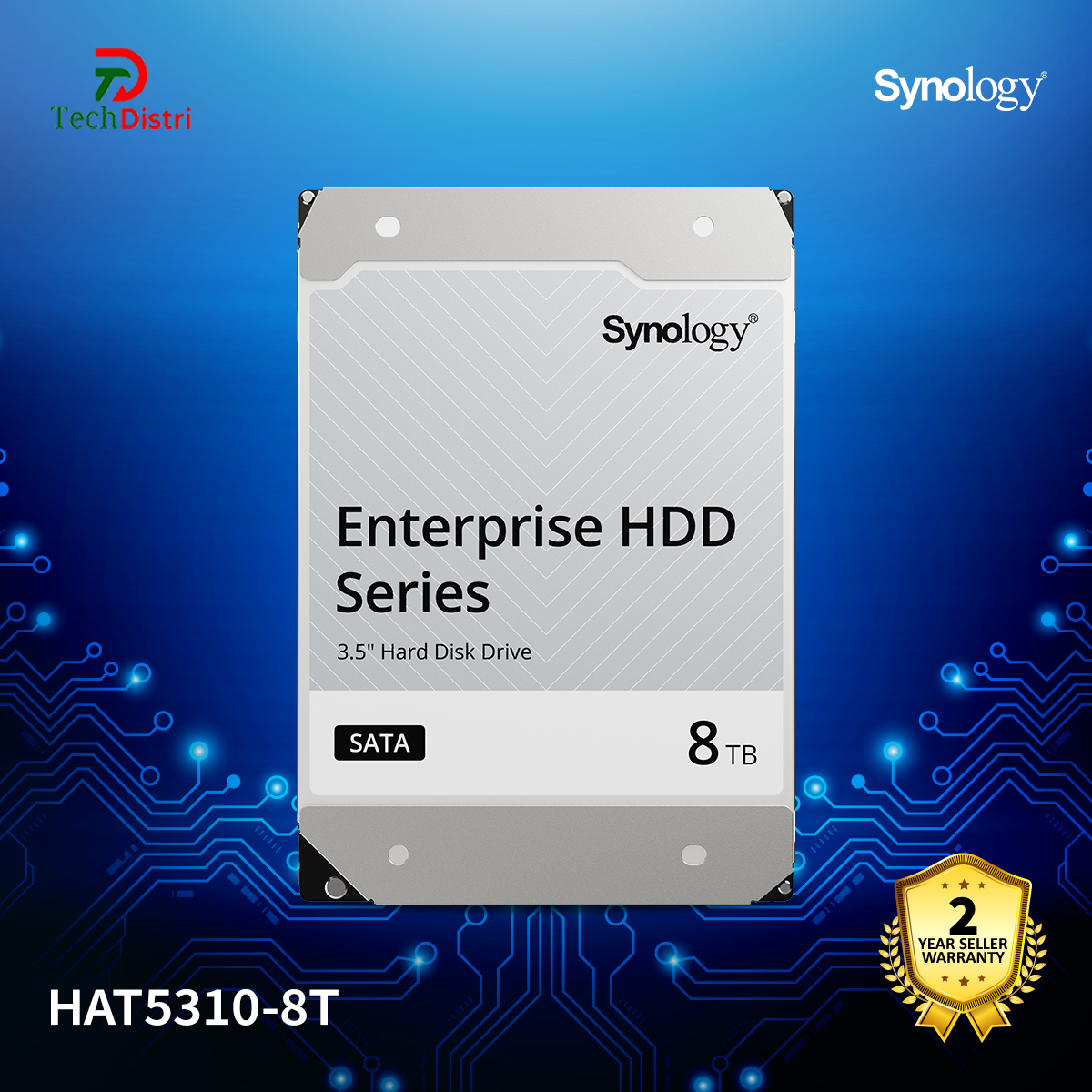 HAT5310-8T || Synology 8 TB || 3.5" || SATA 6 Gb/s|| 7,200 rpm || HDD ...
