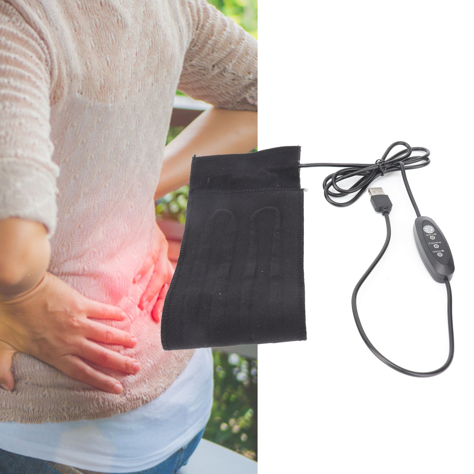 USB Heating Pad, Electric Heater Pad DC 5V Adjustable Temperature for ...