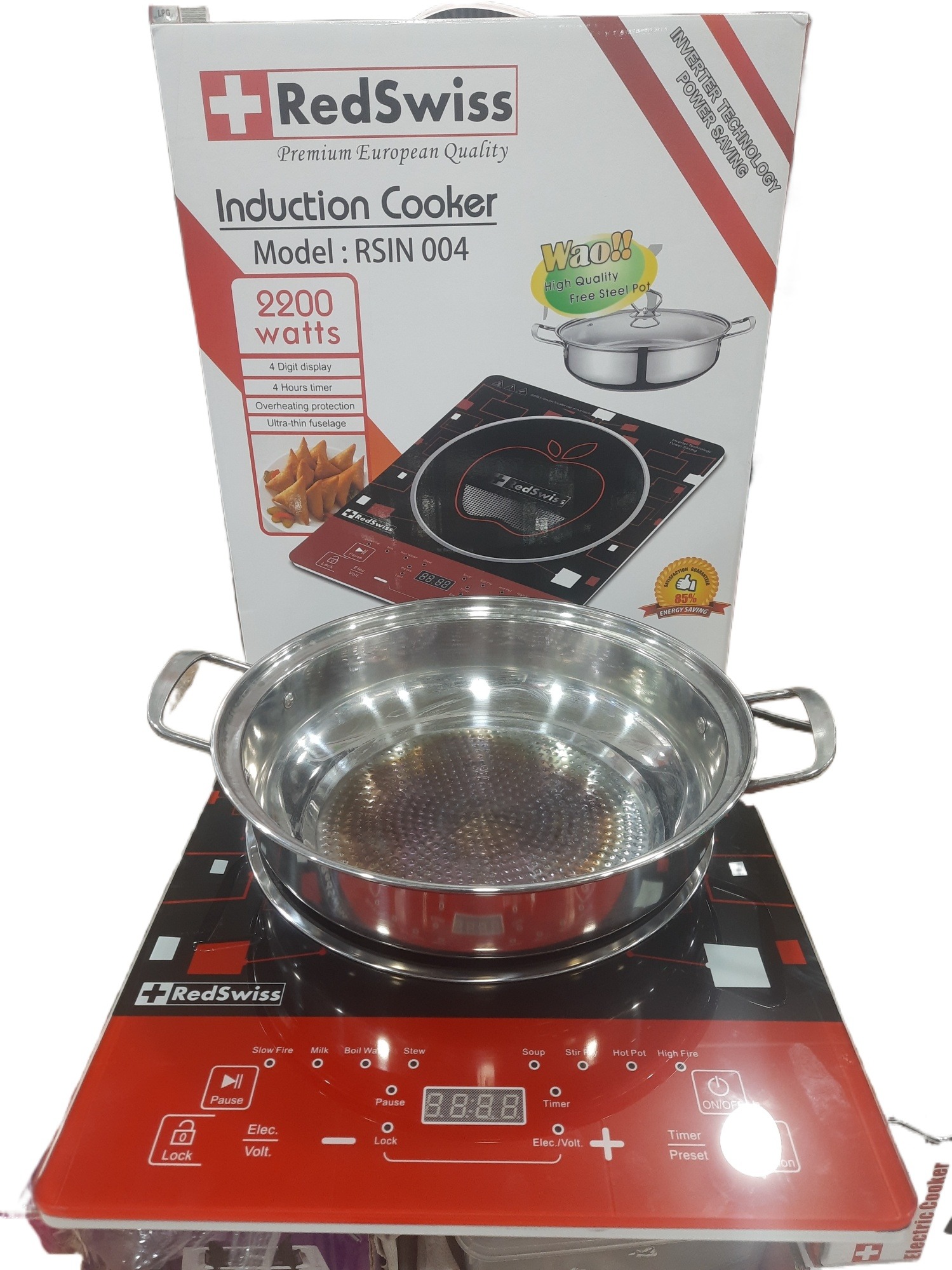 RedSwiss Induction Cooker RSIN-004 [INVERTER] With FREE COOKING POT ...