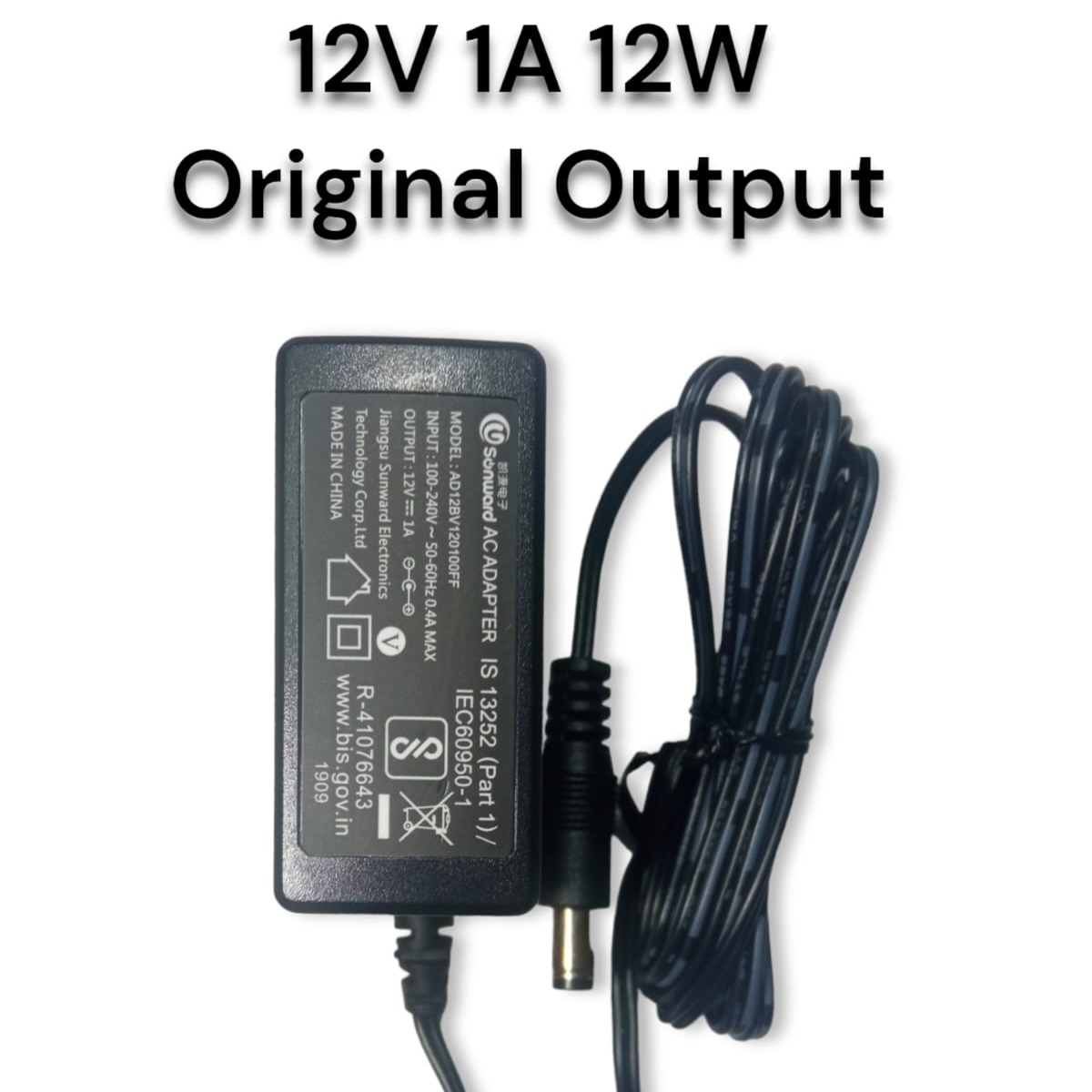 12V 1A Original Power Adapter Charger for Router ONU and CCTV camera100 ...