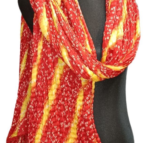 Indian chunri silk Orna / Indian Orna / Orna / Dupatta Orna | Daraz.com.bd