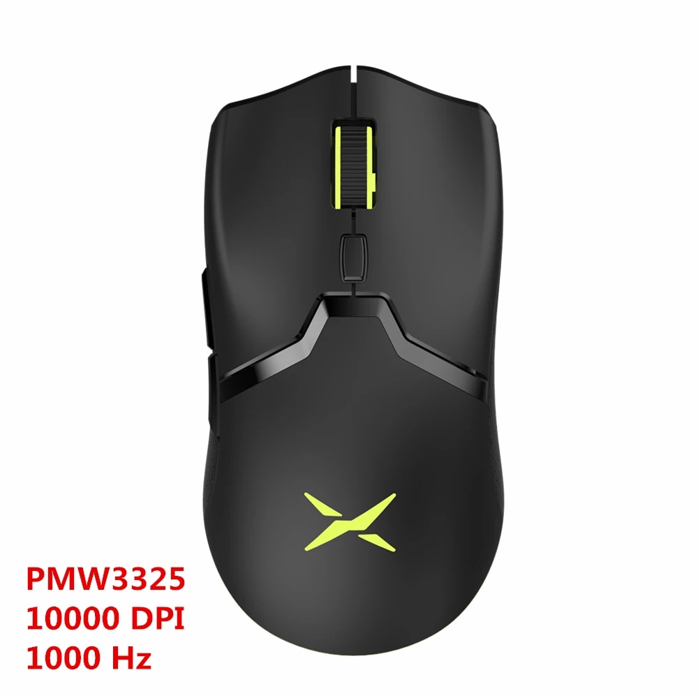 Delux M800 RGB 2.4Ghz Wireless Gaming Mouse Dual Mode 16000 DPI ...