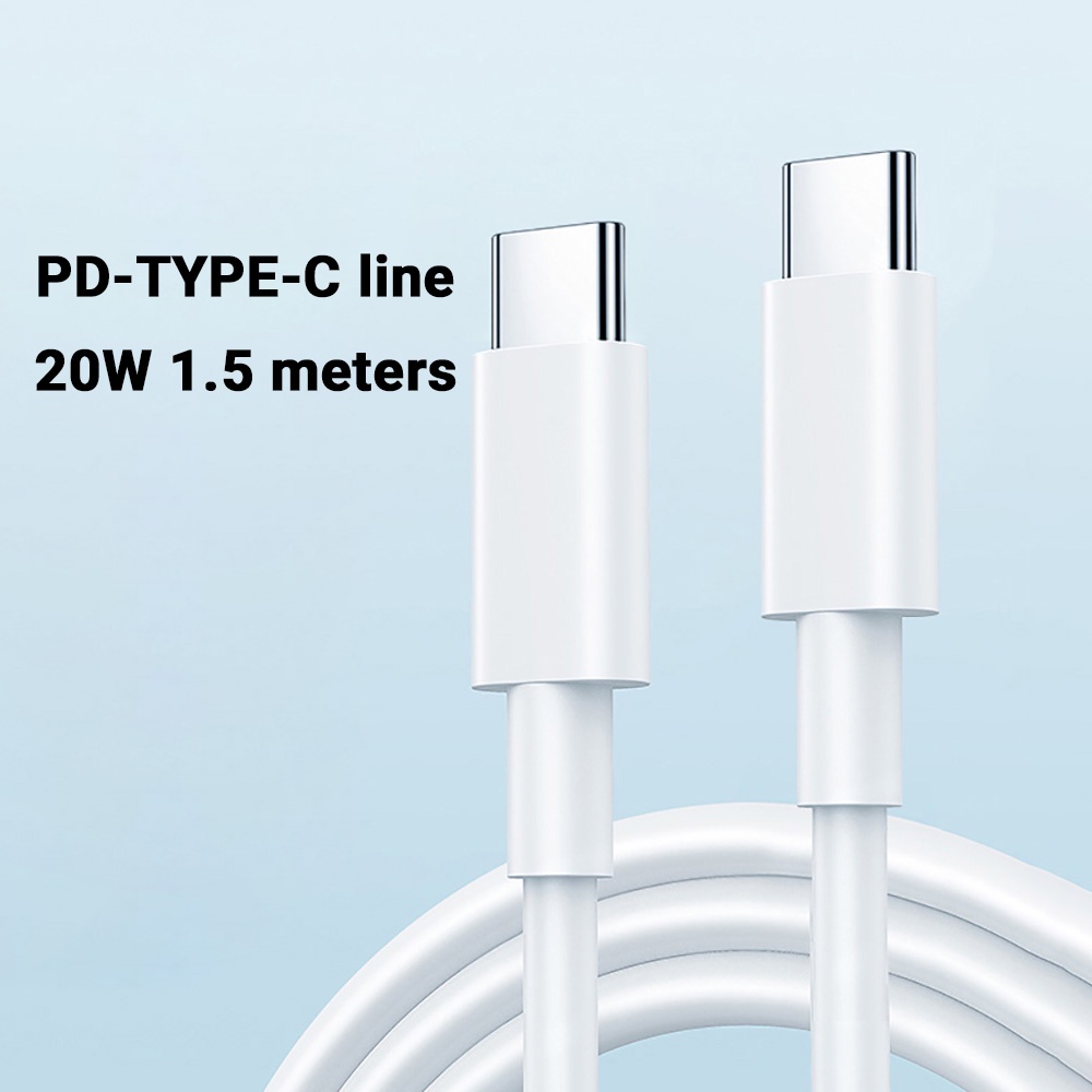 Ready Stock 12W 20W USB-C Power Adapter With USB PD Cable Cord Charger ...