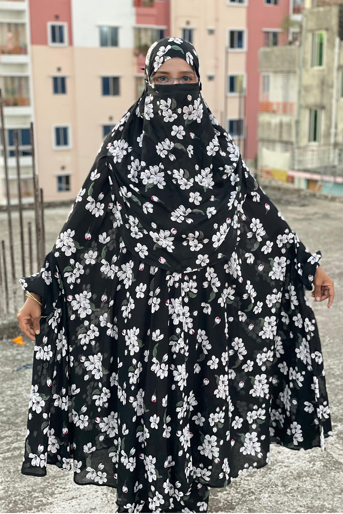Premium Lilen khimar set with niqab for womens khimar hijab / khimar ...