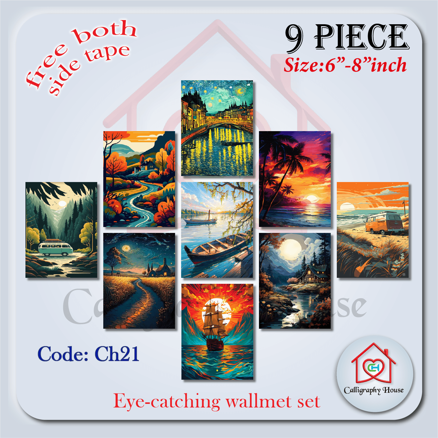 9 pcs Most Unique Combo wallmet poster for home decoration | Daraz.com.bd