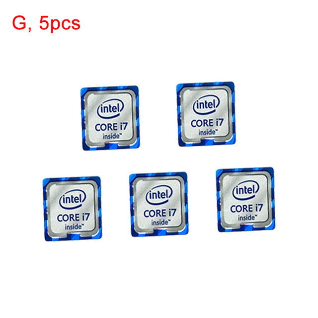 1/5pcs Label Sticker Lap Desk Cpu Xeon Pentium Processor Labe Logo ...