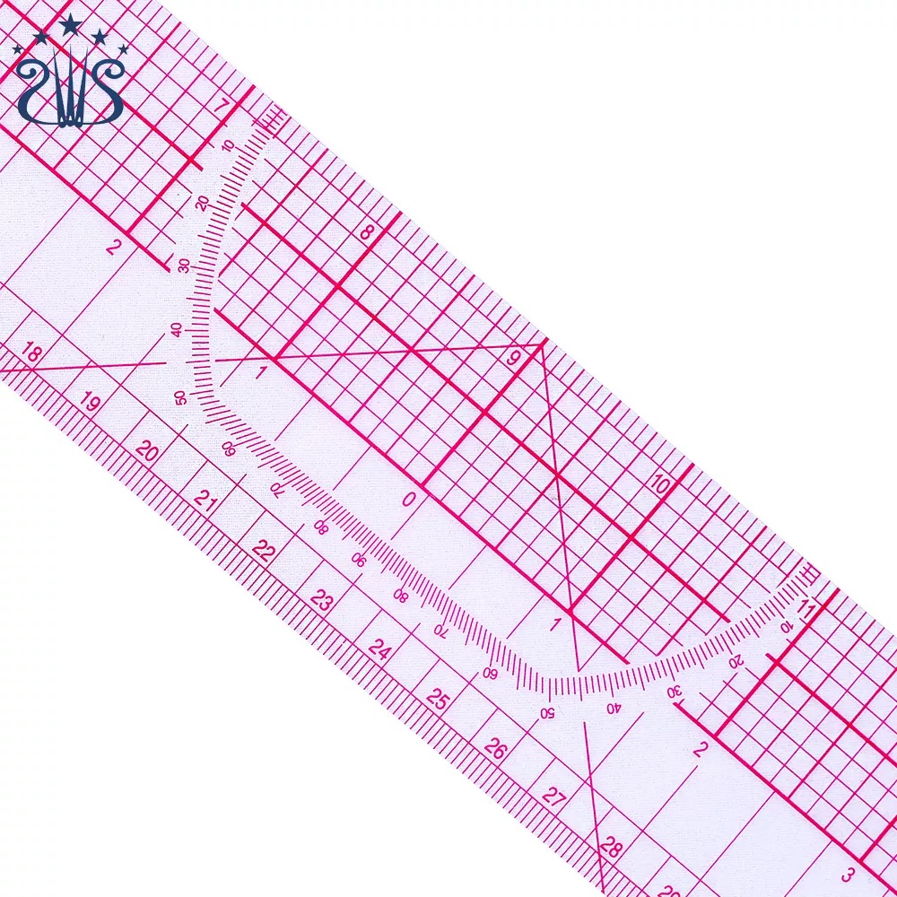 High Quality 45cm/17inch Clear Scale Soft Plastic Straight Ruler