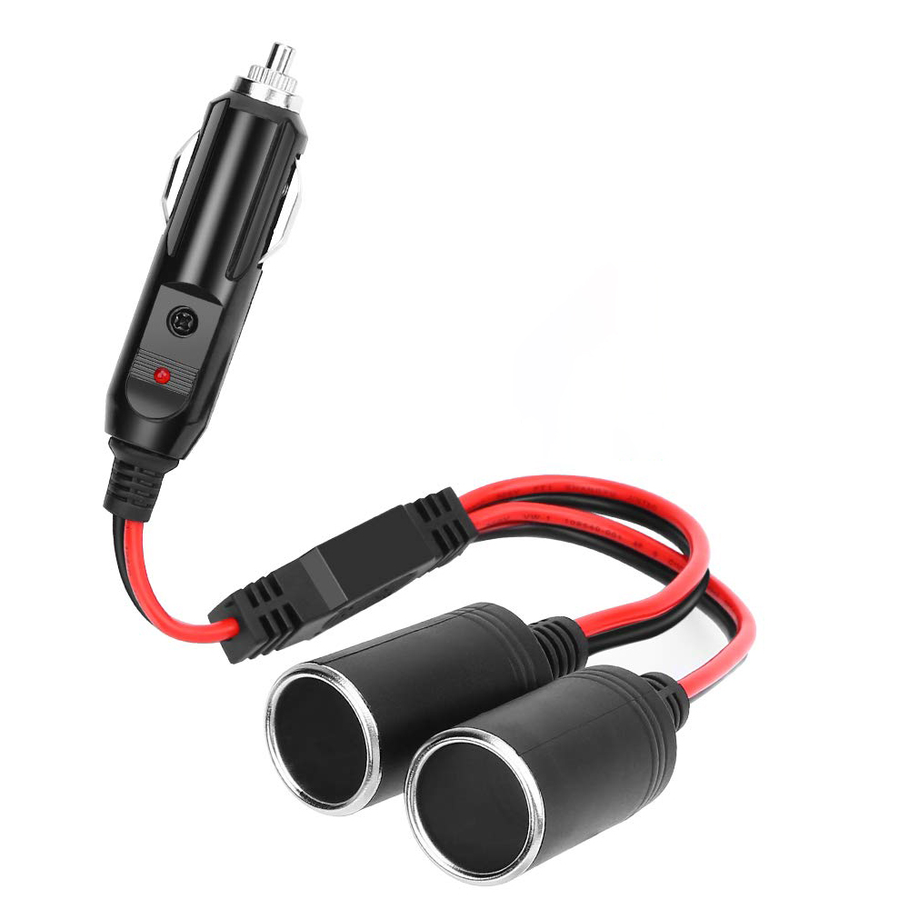Gadpow 1 to 2 Car Cigarette Lighter Splitter Adapter Power Charger Port ...