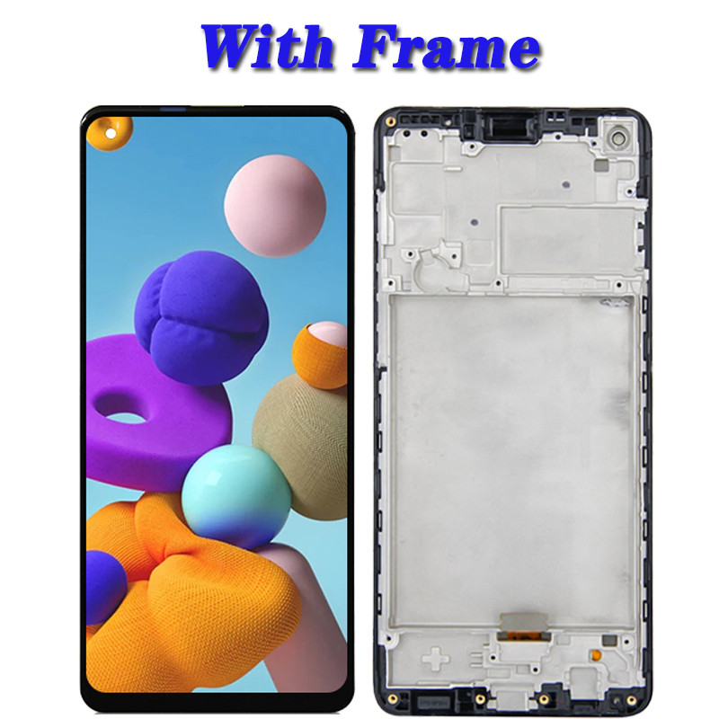LCD With Frame For Samsung Galaxy A21s A217 Display Touch Screen Digitizer Assembly Replacement ...