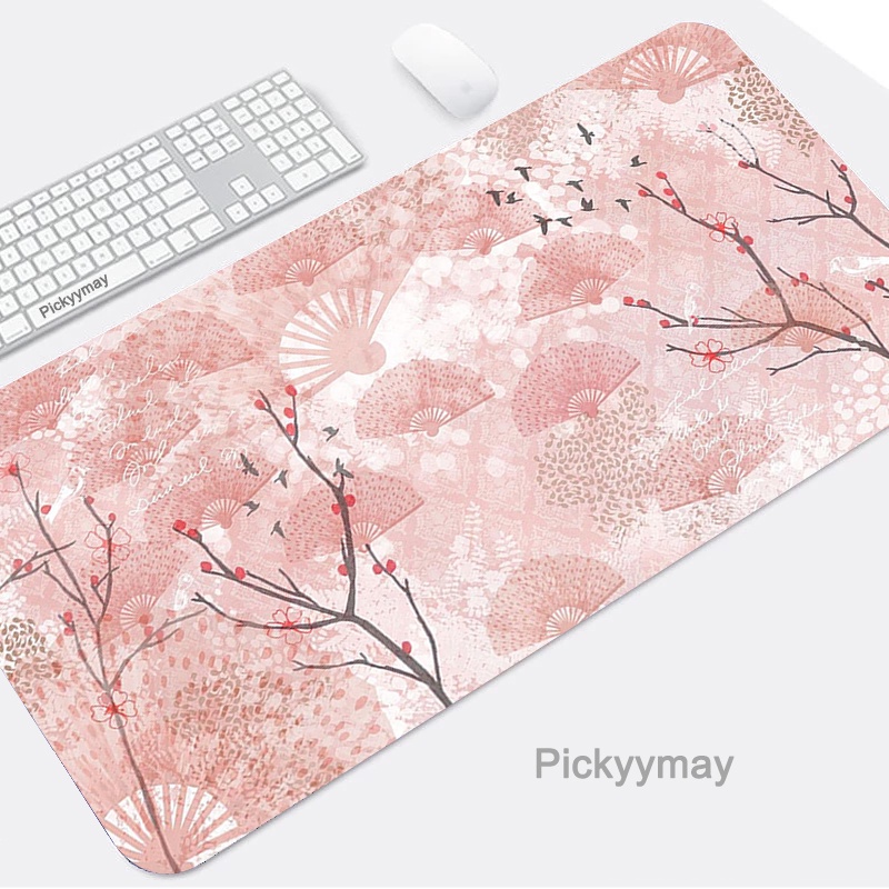 Pink Sakura Mouse Pad Gaming Mousepad Cherry Blossom Mause Large Gamer ...