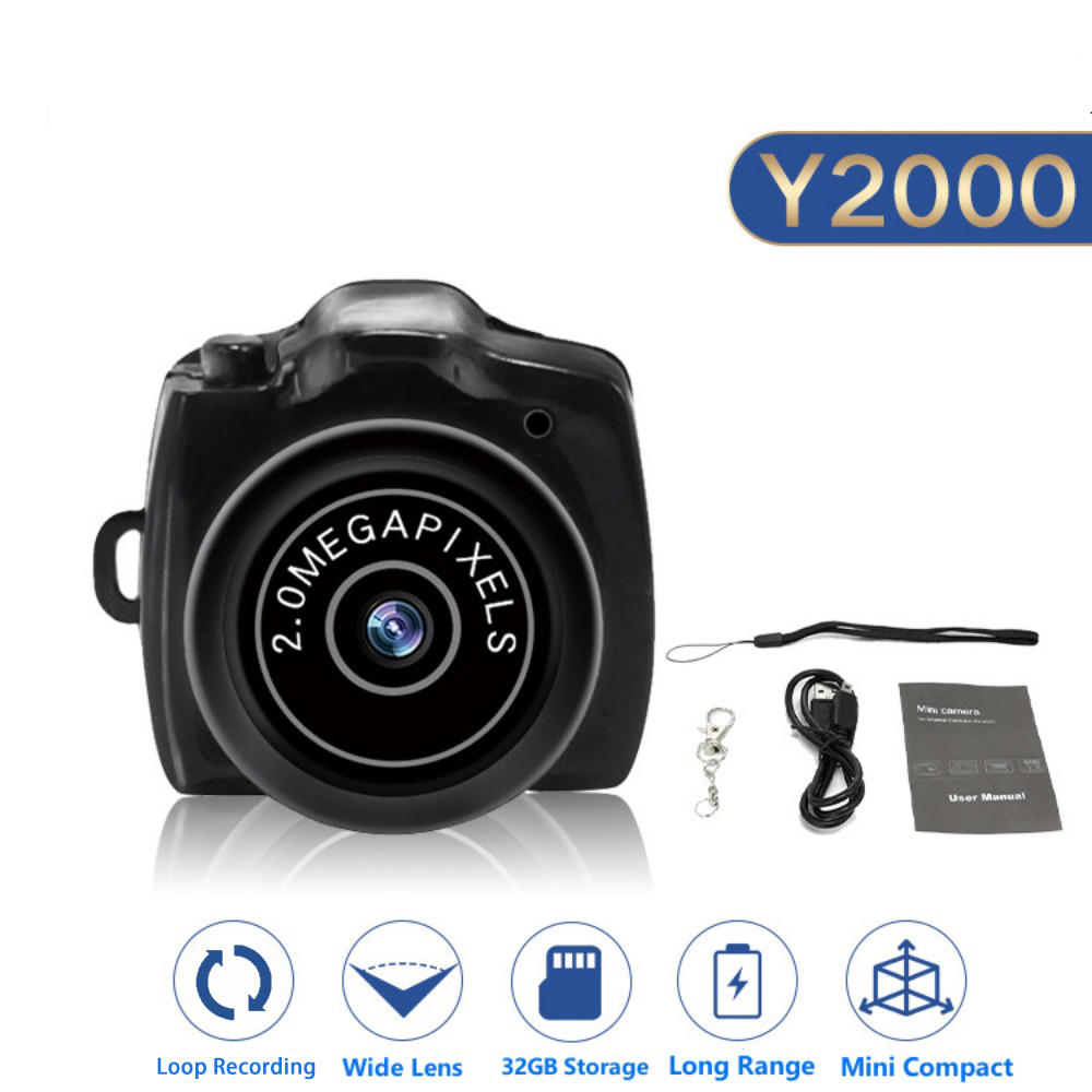Y2000 Mini Camera HD Video Audio Recorder Sports Mini Camera Small DV ...