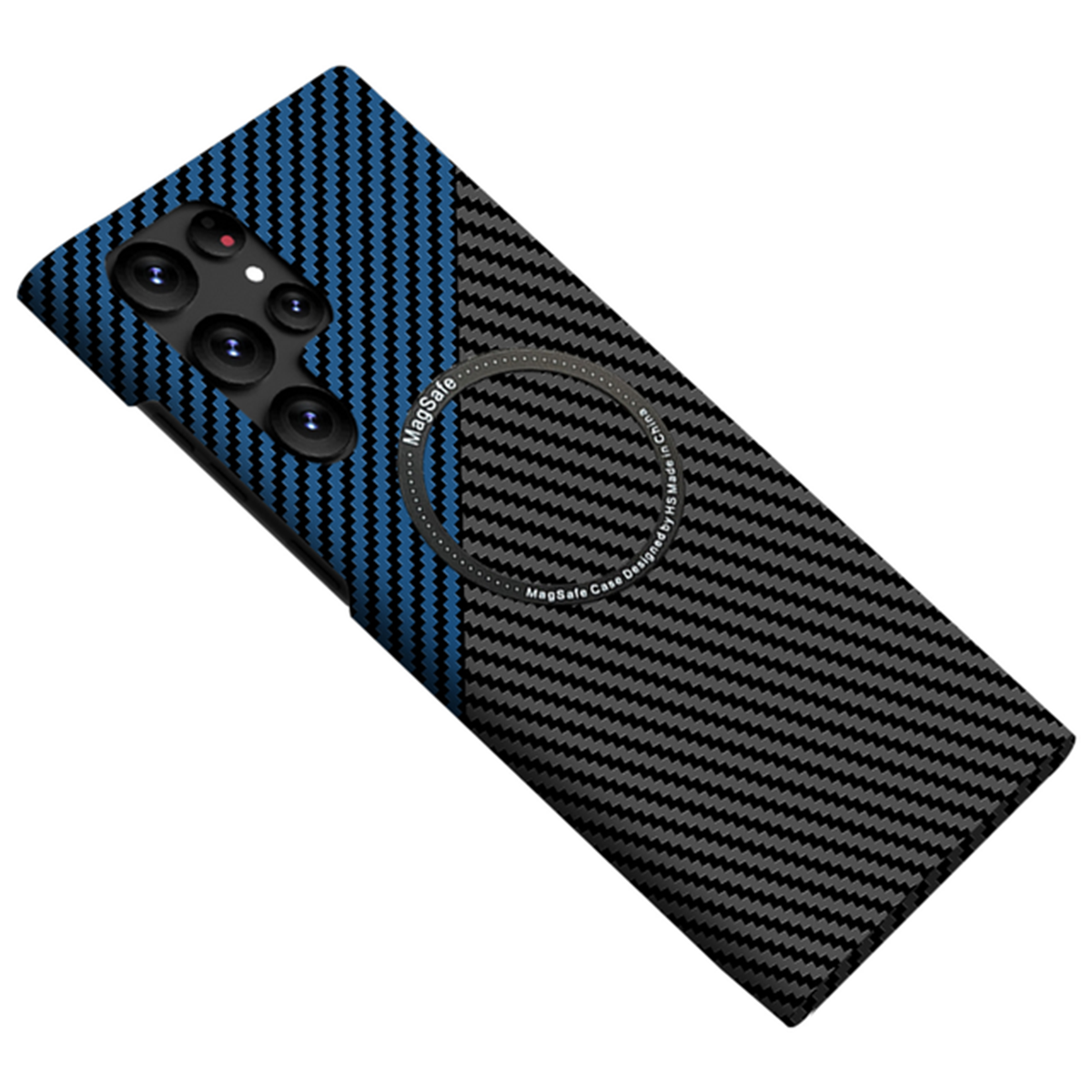 Case For Samsung Galaxy S22 S23 Ultra Carbon Fiber Texture Splice Magsafe Cover | Daraz.com.bd